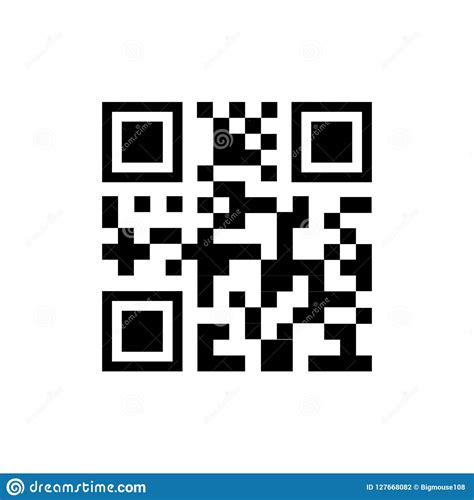 Barcode Or Qr Code Isolated On A Background Vector Stock Vector