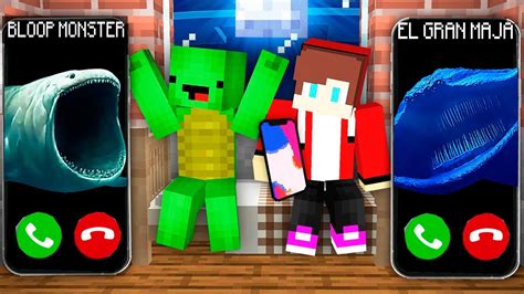 How Scary EL GRAN MAJA And Scary Bloop Monster Called JJ And Mikey At