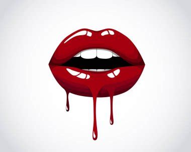 Red Dripping Lips Svg Lipstutorial Org