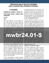 Referencias para la Guía de actividades para la reunión Vida y