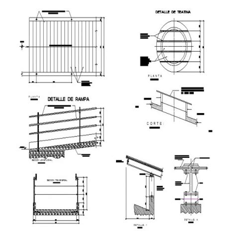 Construction Detail Cad Drawing Compound Wall Brick Detail Cad