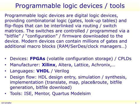 Ppt Programmable Logic Devices Tools Powerpoint Presentation Free