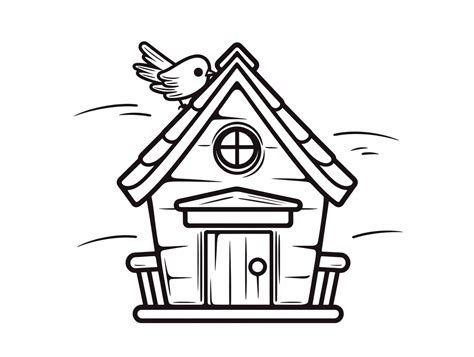 Bird House Coloring Pages Top 17 Free Printable Designs