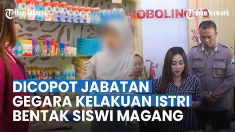 Buntut Istri Bentak Siswi Magang Di Toko Jabatan Bripka Nuril Dicopot