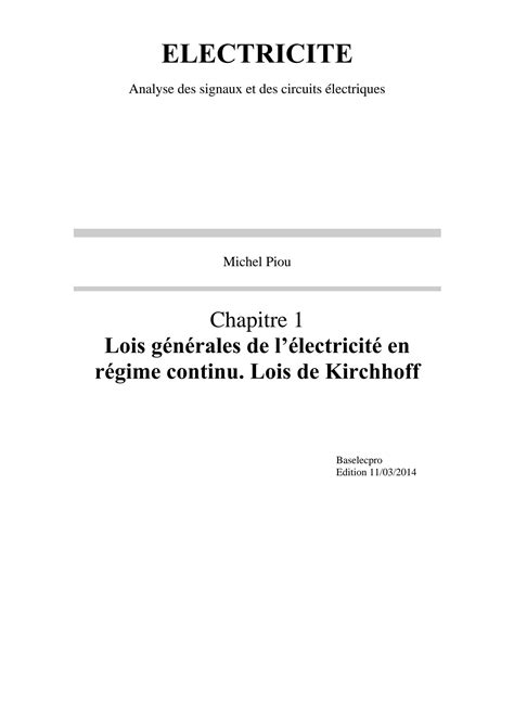 Solution Loi De Kirchhoff Cours Studypool