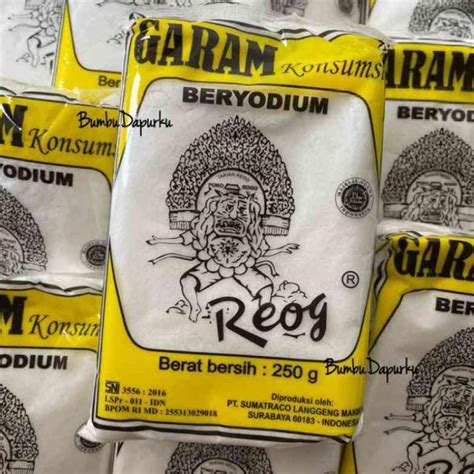 Jual 1 Bungkus Garam Dapur Konsumsi Beryodium Reog 250gr Di Seller