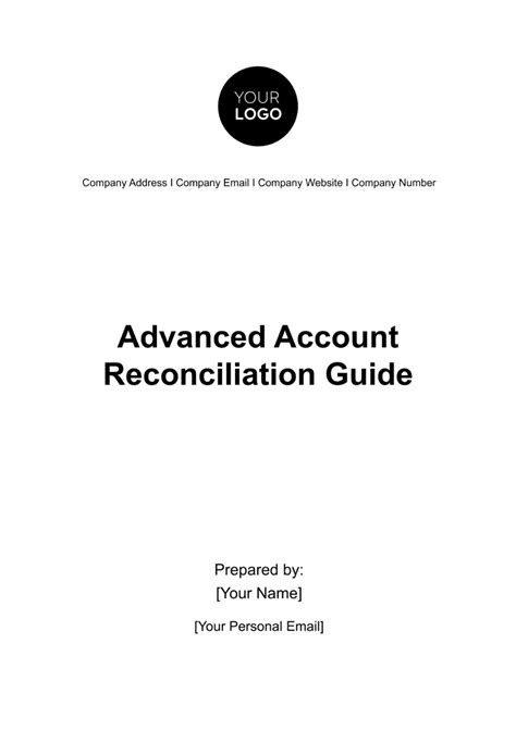 Advanced Account Reconciliation Guide Templates Edit Online
