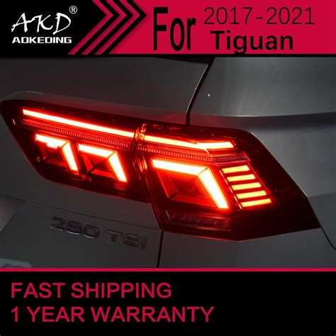 Car Lights For VW Tiguan LED Tail Light 2017 2021 New Tiguan Rear Stop
