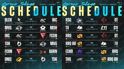 Jadwal Lengkap Fase Grup M Mobile Legends World Championship Dan Jam