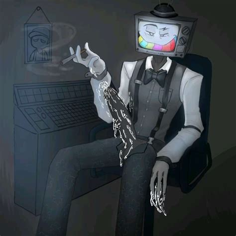 rule 34 big penis black pants bow tie cum good artwork grey skin male mr puzzles overalls