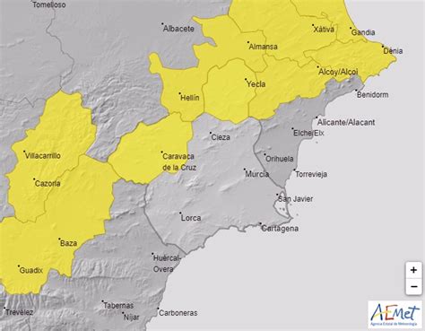 Meteorología activa el aviso amarillo por lluvias y tormentas este