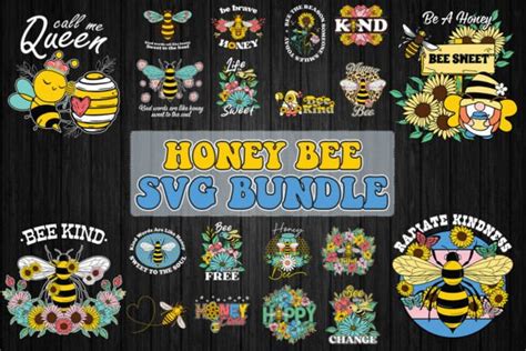 Honey Bee SVG Bundle Graphic By Pecgine Creative Fabrica