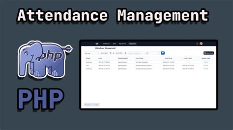 free source code simple attendance management system using php tailwindcss jquery ajax 2023