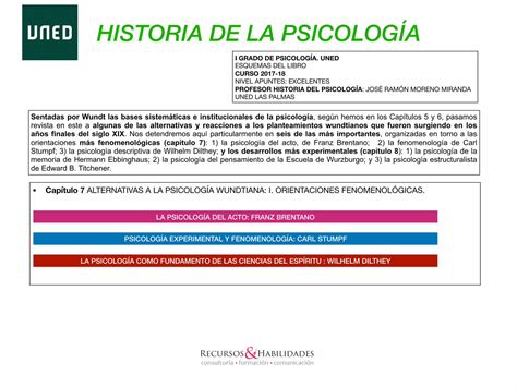 PDF HISTORIA DE LA PSICOLOGÍA planteamientos wundtianos que fueron