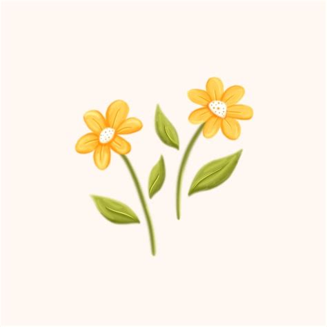 Dibujo a mano floral de margarita de belleza con ilustración de textura