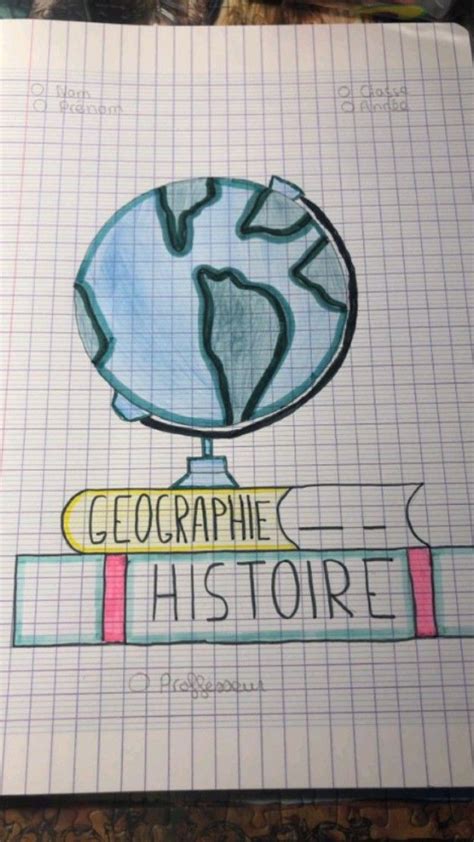 Idées de pages de garde Histoire Et Géographie en 2022 Astuces pour