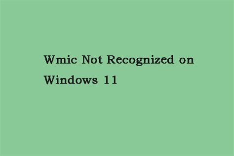 Wmic Not Recognized On Windows Here Is How To Fix It Nbkomputer