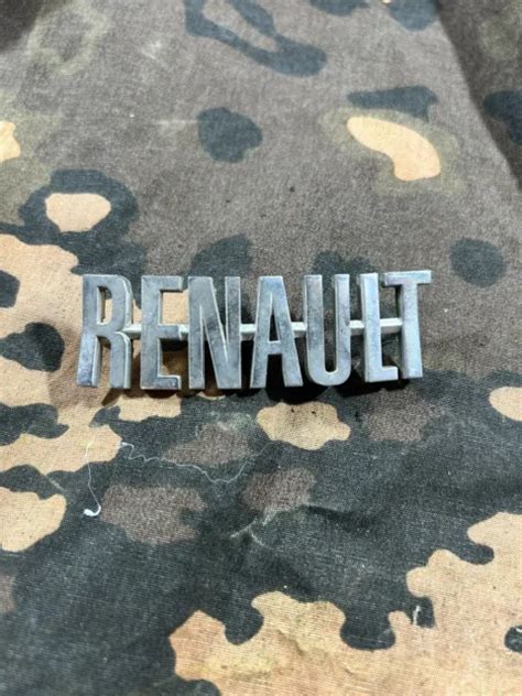 RENAULT ANCIEN SIGLE emblème logo insigne monogramme hayon coffre en