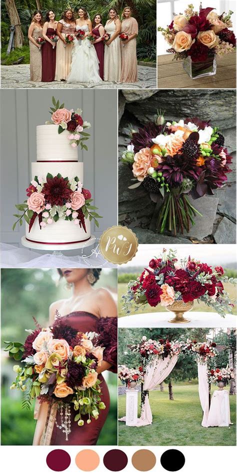 10 Fabulous Burgundy Color Combos Make Your Wedding Stand Out In 2024