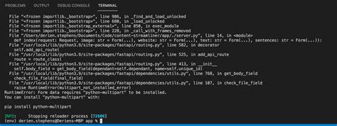 html can t post form data using fastapi because form data requires python multipart but it