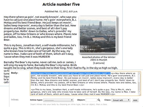 Demo Projects Django Inline Media Documentation