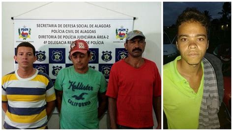 G1 Polícia prende quatro suspeitos armas em Craíbas e Arapiraca