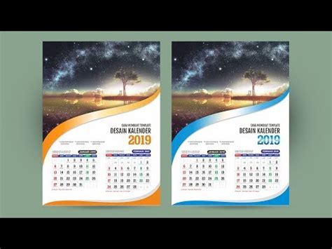 Membuat Desain Kalender Dinding Di Coreldraw YouTube