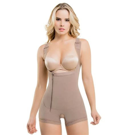 Women S Seamless Firm Control Shapewear Faja Open Bust Tummy Control
