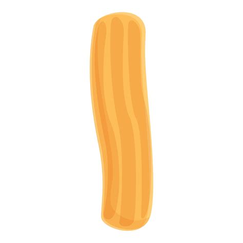 Vector De Dibujos Animados De Icono De Churro Crujiente Comida