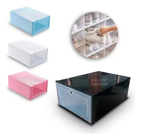 Kit 3 Caixas Organizadoras Sapato Tênis Sapateira Empilhável MercadoLivre
