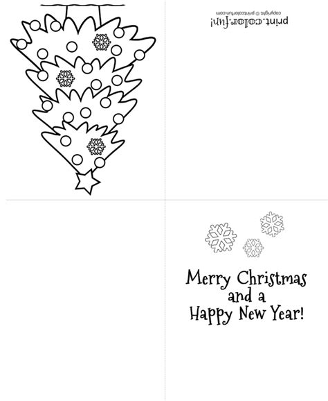 Free Printable Christmas Cards To Color