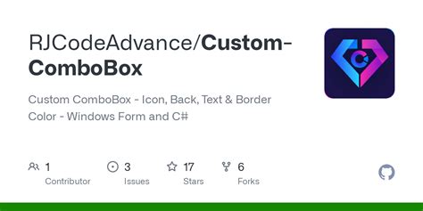 github rjcodeadvance custom combobox custom combobox icon back text and border color