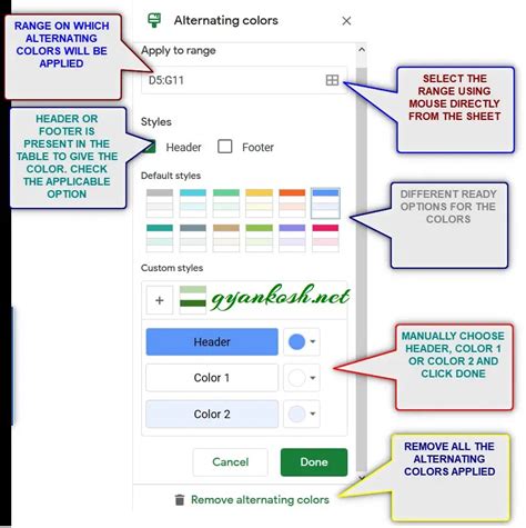 Remove Alternating Colors Google Sheets How To Alternate Row Or