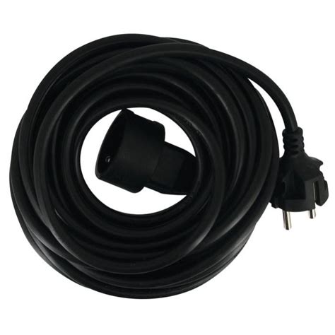 Rallonge électrique Ménager Dhome H05 VV F 3G1 5 mm² 2P T
