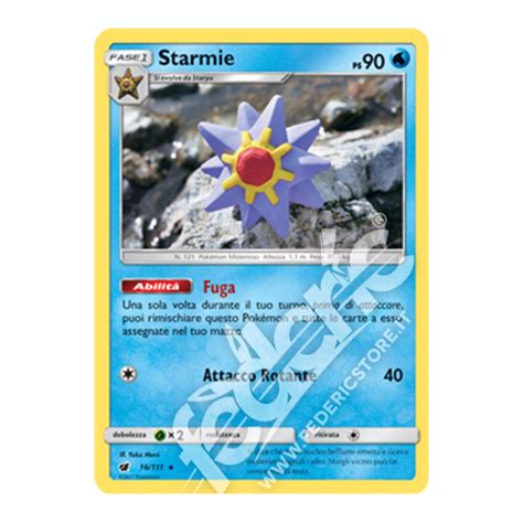 016 111 Starmie Rara IT MINT Federicstore