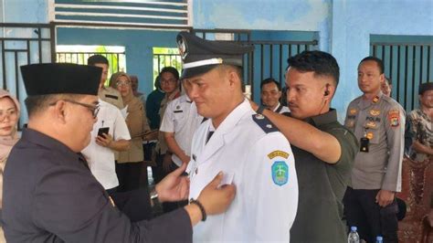 PJ Bupati Bangka M Haris Reuni Lantik Kades Kota Kapur Dua Kali Lantik