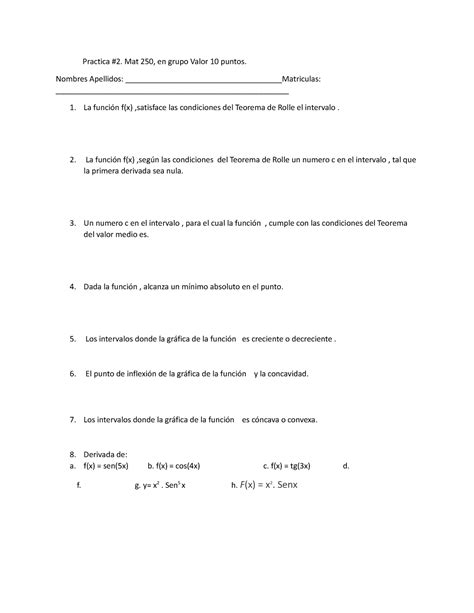 Practica Mat Hdhdhdjd Matem Tica B Sica Uasd Studocu