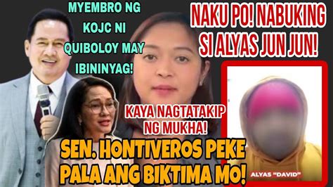 NAKU PO RISA HONTIVEROS WITNESS MO LABAN KAY QUIBOLOY NA SI ALYAS JUN