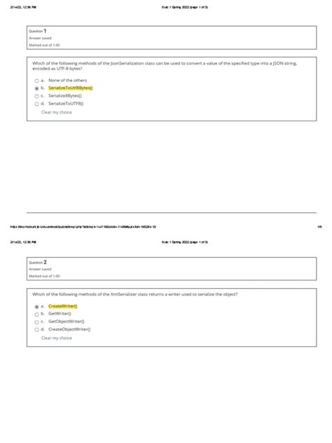 quiz 1 spring 2022 pdf windows presentation foundation extensible application markup language