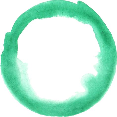 Green Watercolor Circle Png Transparent Onlygfx