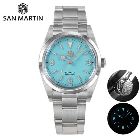 San Martin Men Luxury Watch 36mm 369 Dial Explore Climbing Series