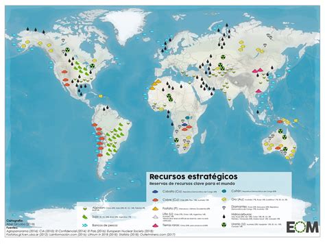 El mapa de los recursos naturales estratégicos Mapas de El Orden