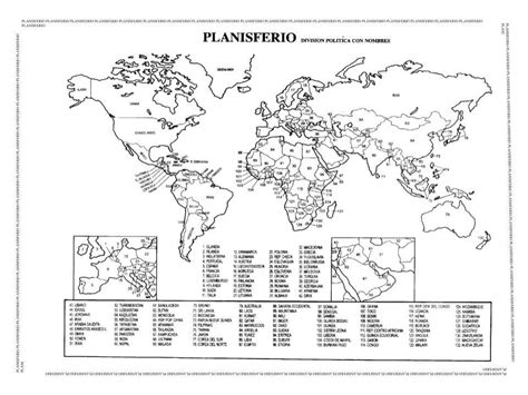 Planisferios Con Nombres Sin Nombres Y Contorno Descarga E Imprime