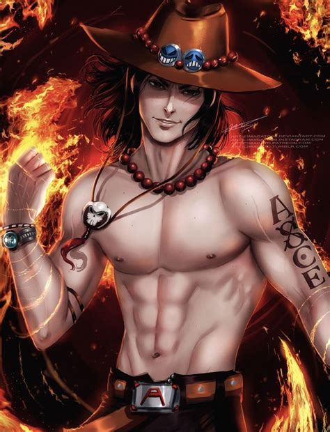 Ace From One Piece Magato On ArtStation At Https Artstation