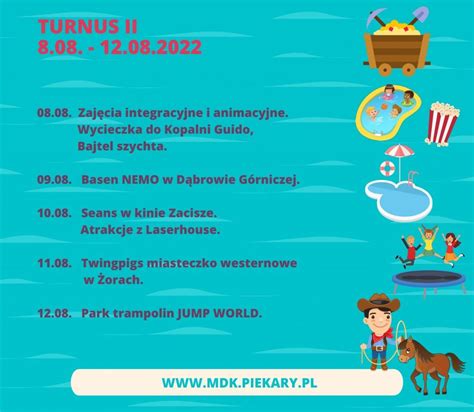 Akcja Lato Turnus Ii Miejski Dom Kultury W Piekarach L Skich