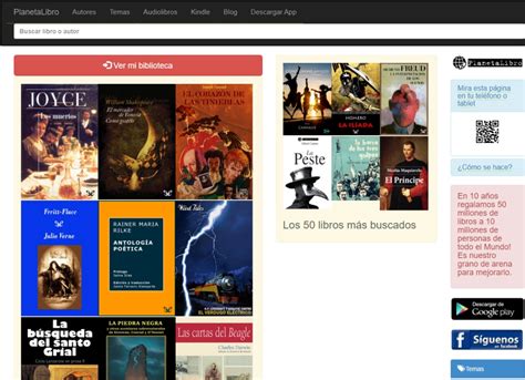 10 sitios webs para descargar libros pdf en español gratis y legal