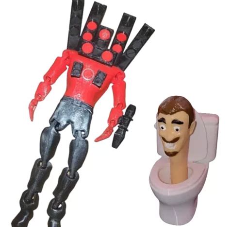 Titan Speakerman Pack X2 Skibidi Toilet Muñeco Articulado Meses sin
