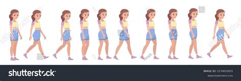 1 932 Walking Animation Woman Images Stock Photos Vectors Shutterstock