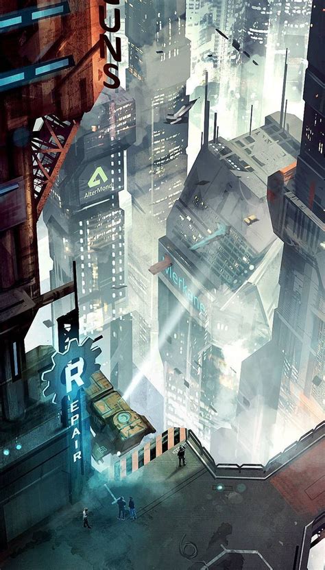 Valhallan Nebula Fantasy Art Landscapes Futuristic City Cyberpunk City