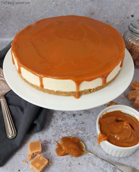 Salted Caramel Cheesecake No Bake The Baking Explorer